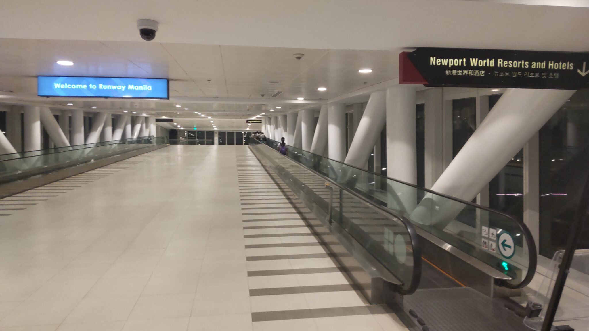 Walking to the Hotel Area from Manila Airport Terminal 3: The Runway ...